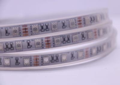 China Waterproof IP67 Silicone Led Tube Strip Lights Bendable 5050 RGB 60LED/M 14.4W/M for sale