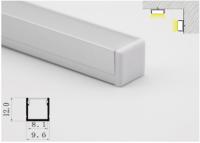 China UV Resistance LED Strip Aluminium Extrusion , Aluminum LED Profile Housing 9.6 X 12mm for sale