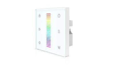 China High Sensitive Touch Screen LED RGBW Controller Wall Mounted With Multi Mode for sale