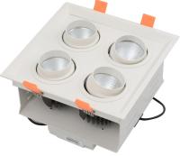 China 30w 50w White Dimmable LED Grille Spot Light Square Shape With High Efficiency for sale