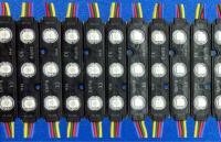 China High Brightness 3 Chips Led Module SMD 5050 / RGB LED Module Waterproof With Lens for sale