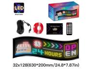 China 32*128  Led Advertising Signs Board  Animation LED Panel With App Remote Control for sale