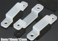 China Transparent LED Strip Light Connectors 8mm / 10mm / 12mm With Silicone Material for sale