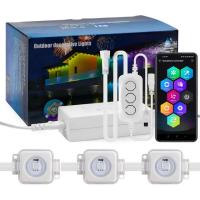 China Pixel Light Christmas Colorful House Decoration 2024 RGB Programmable LED Shape IP65 Waterproof Holiday Lighting for sale