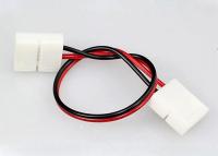 China No Welding Solderless Clip On 2 Pin LED Illumination Lights Connector 10mm Width PCB for sale