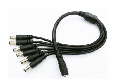 China DC Female To Male 15cm Splitter Cable Barrel Plug For CCTV Cameras for sale
