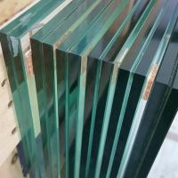 China 12mm Clear Toughened Low Iron Laminated Glass Polished V Edge for sale