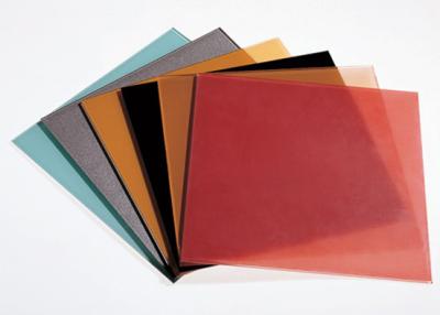China Eco Friendly Lacobel Painted Glass , Wardrobe Mirror Glass With Different Colors Paint for sale