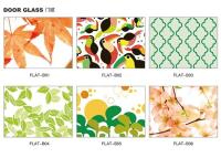 China Reception Room Digital Printing On Tempered Glass Personalized Customization for sale