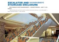 China Custom Tempered Laminated Safety Glass For Escalator / Staircase Enclosure for sale