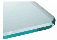 China High Strength Clear Tempered Glass 8mm Thickness With Polished Edge for sale