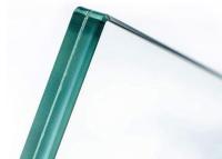 China 1.14PVB+6mm Toughened Glass Panels , Green Laminated Glass For Estate / Building Glass for sale