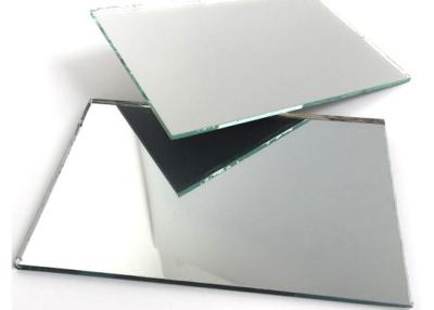 China 4mm Large Silver Wall Mirror , Environmental Silver Bathroom Mirror For Gym for sale