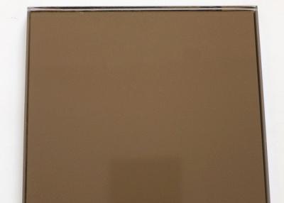 China 3mm Bronze Tinted Mirror Glass Multi Color With Good Erosion Resistant for sale
