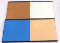 China 4mm Blue Tinted Mirror Glass Multi Color Exact Image For Cosmetic Mirror for sale