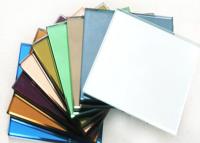China 4mm Blue Tinted Mirror Glass Multi Color Exact Image For Cosmetic Mirror for sale
