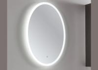China Hotel Oval LED Bathroom Mirror , Modern Oval Bathroom Wall Mirror With LED Lights for sale
