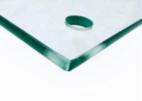 China 10mm 19mm 20 mm Toughened Glass , Clear Tempered Glass With Drill Holes for sale