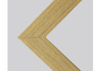 China Environmental Protection Framed Bathroom Mirrors / Wood Color PS Framed Mirror for sale