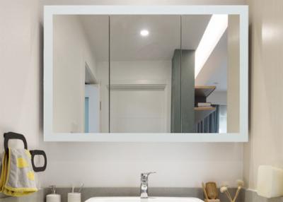 China Oak Framed Bathroom Mirrors White Color Size Customized Decorative Dressing Mirrors for sale
