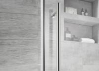 China Frameless Custom Bathroom Shower Glass / Clear Tempered Glass Size Customized for sale