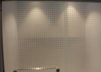China 4-12mm Thickness Custom Bathroom Shower Glass with Silk screen painted for sale