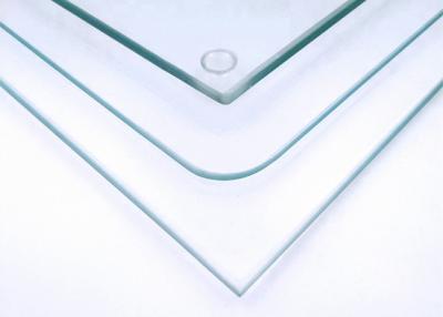 China Safety Clear Tempered Glass , 2mm Toughened Glass With Mat C / Mat V Edge for sale