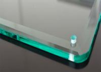 China Size Customized Decorative Tempered Glass / Punched Tempered Glass With Holes for sale