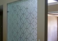 China High Grade Decorative Tempered Glass / Frosted Toughened Glass With Smooth Pattern for sale