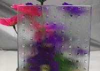 China Size / Shape Custom Decorative Tempered Glass , Millennium Patterned Toughened Glass for sale