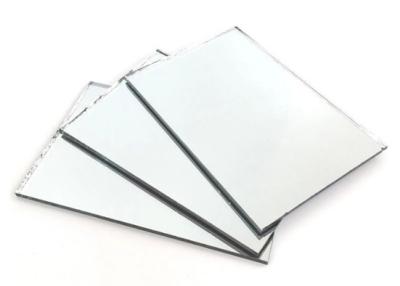 China Customized Silver Rectangular Wall Mirror No Copper / Lead For Interior Decoration for sale