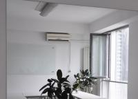 China Luxury Hotel Copper Free Mirror Size Customized Silver Bathroom Mirror Rectangular for sale