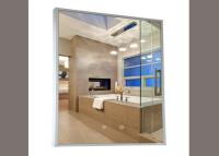 China Fashion Silver Framed Bathroom Mirrors Thickness 3~6mm For Interior Decorative for sale