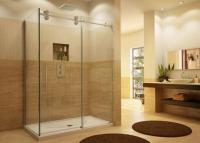 China Decorative Custom Bathroom Shower Glass 4-12mm Thickness For Shower Room for sale