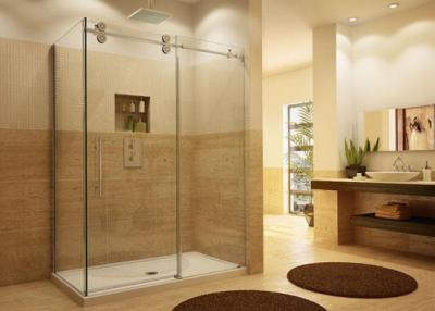 China Decorative Custom Bathroom Shower Glass 4-12mm Thickness For Shower Room for sale