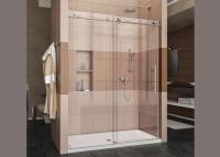 China Durable Custom Bathroom Shower Glass , Anti Impact Frosted Shower Glass for sale