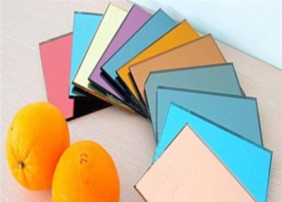 China Eco Friendly Decorative Tinted Glass , 3mm Thickness Colored Mirror Glass for sale