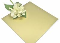 China Gold Tinted Mirror Glass Modern Stylish Various Sizes For Hotel Bathroom for sale