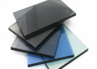 China Exact Image Tinted Mirror Glass / Highly Durable Dark Grey Tinted Glass for sale