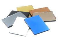 China Exact Image Tinted Mirror Glass / Highly Durable Dark Grey Tinted Glass for sale