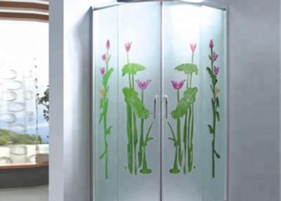 China High Definition Digital Printing On Glass Size Custom For Shower Door for sale