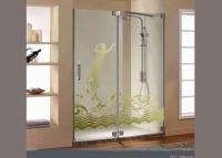 China Bathroom Digital UV Printing On Glass , 6~12mm Printing Art On Glass for sale
