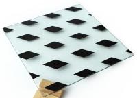 China Durable Digital Printing On Glass / Modern Stained Glass With Printed Pattern for sale