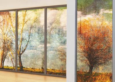 China 3~12mm Digital Image On Glass , Digital Photo Printing On Glass For Hall Decoration for sale
