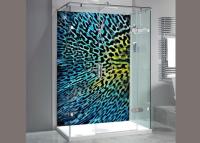 China Personalized Digital Printing On Glass , Never Fade Walk In Shower Glass for sale