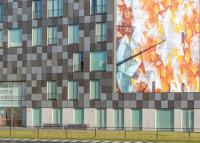 China Various Patterned Digital Printing On Glass / 3~12mm Commercial Building Glass for sale