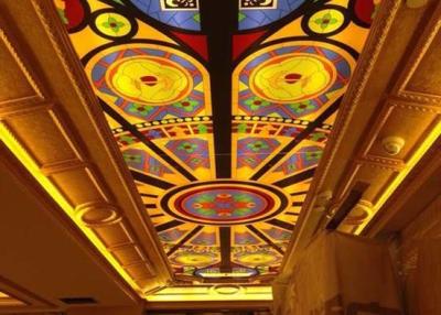 China Tempered Digital UV Printing On Glass , Exterior Building Glass With Various Patterned for sale
