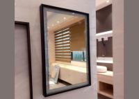 China Size Customized Oak Framed Wall Mirrors , Framed Bathroom Vanity Mirrors for sale
