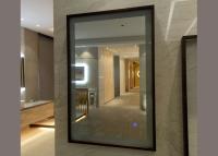 China Custom Framed Bathroom Mirrors 3-6mm Thickness For Decorating Hotel / Restaurants for sale