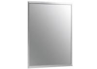 China White Framed Bathroom Mirror / Decorative Bathroom Wall Mirrors Punch Free Installation for sale